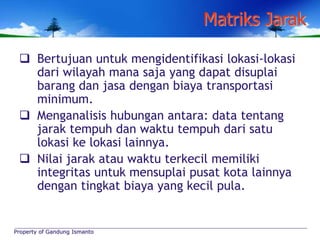 Analisis Jarak Dan Kesempatan | PPT