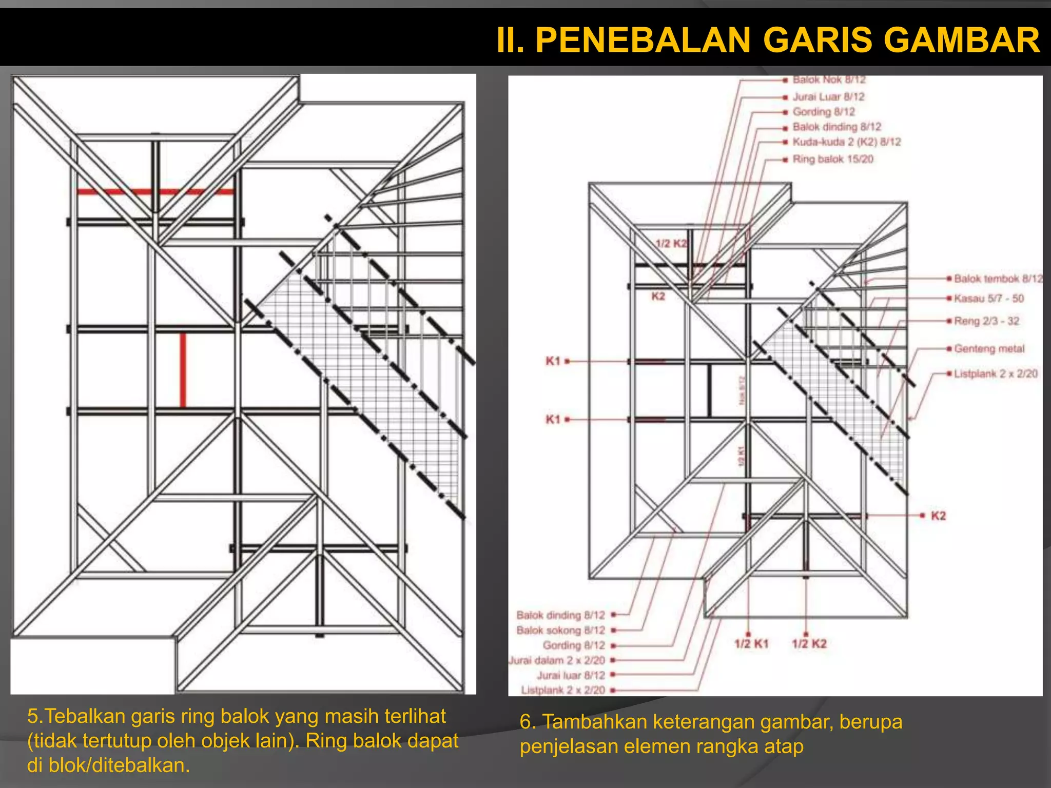 Rencana Atap dan Detail Kuda Kuda | PPTX