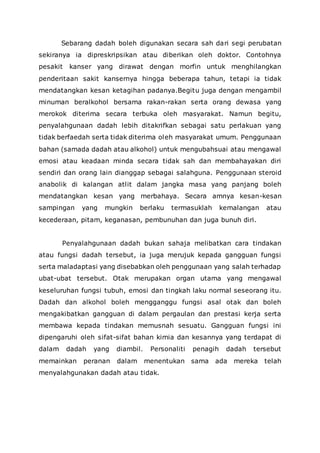Rencana dadah | DOCX