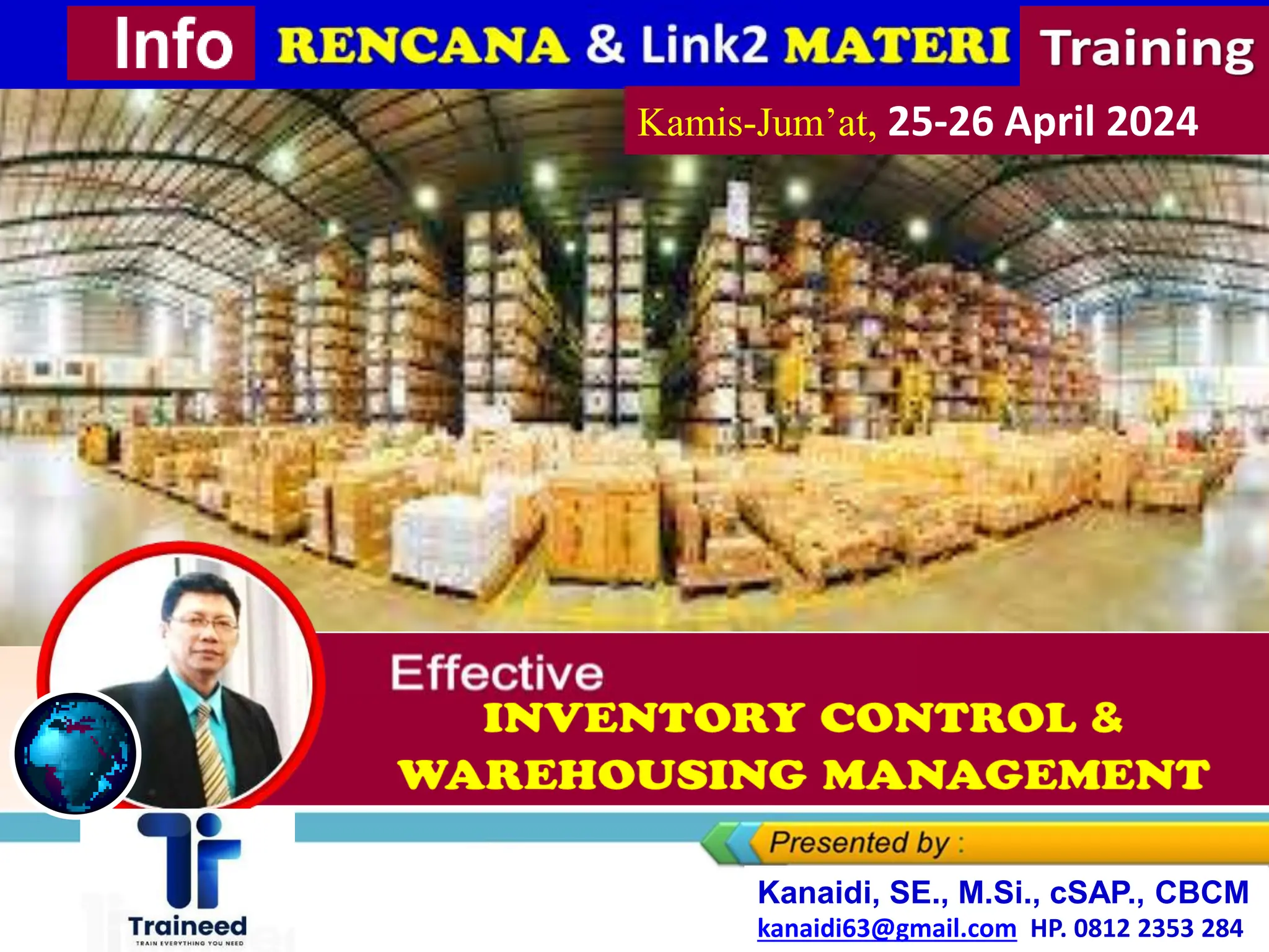 RENCANA Pelaksanaan + Link-Link MATERI Training_ "Effective INVENTORY & WAREHOUSING MANAGEMENT ...