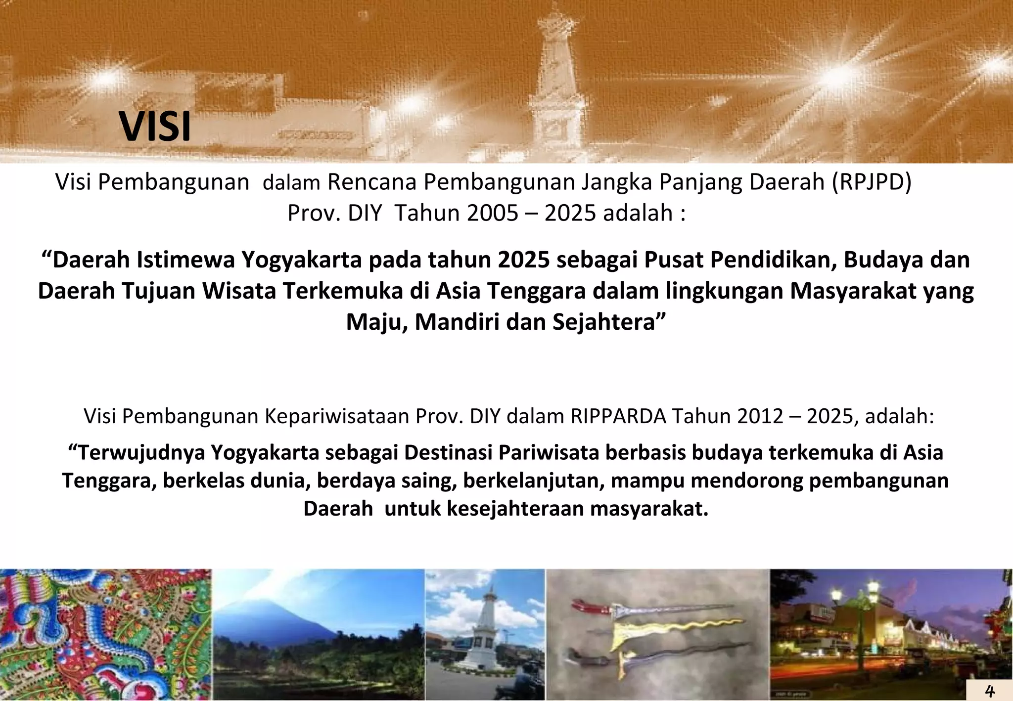 Rencana induk pembangunan kepariwisataan daerah riparda rippda diy | PPT