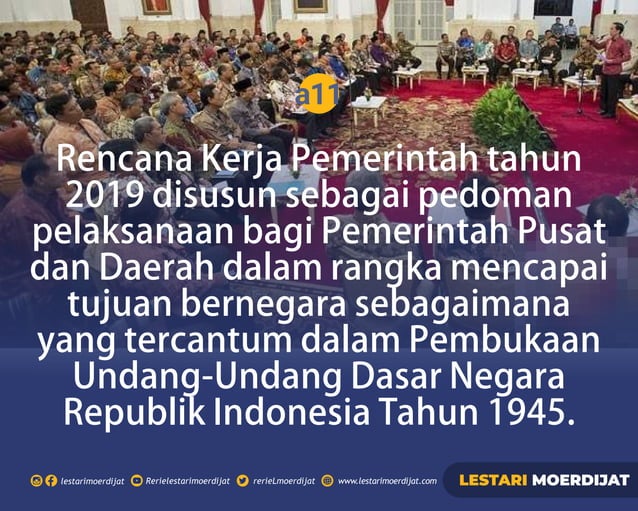 Rencana Kerja Pemerintah (RKP) Tahun 2019 | PDF