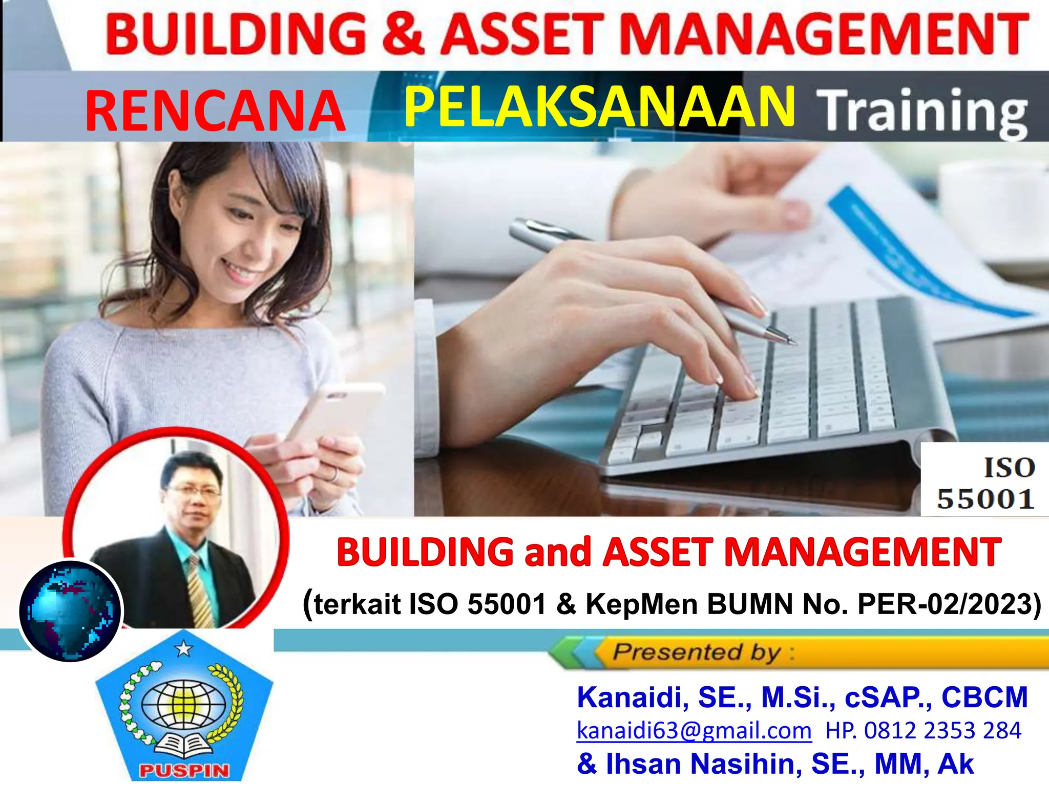 RENCANA + Link-link MATERI Training _"BUILDING & ASSET MANAGEMENT" (terkait ISO 55001). | PPTX