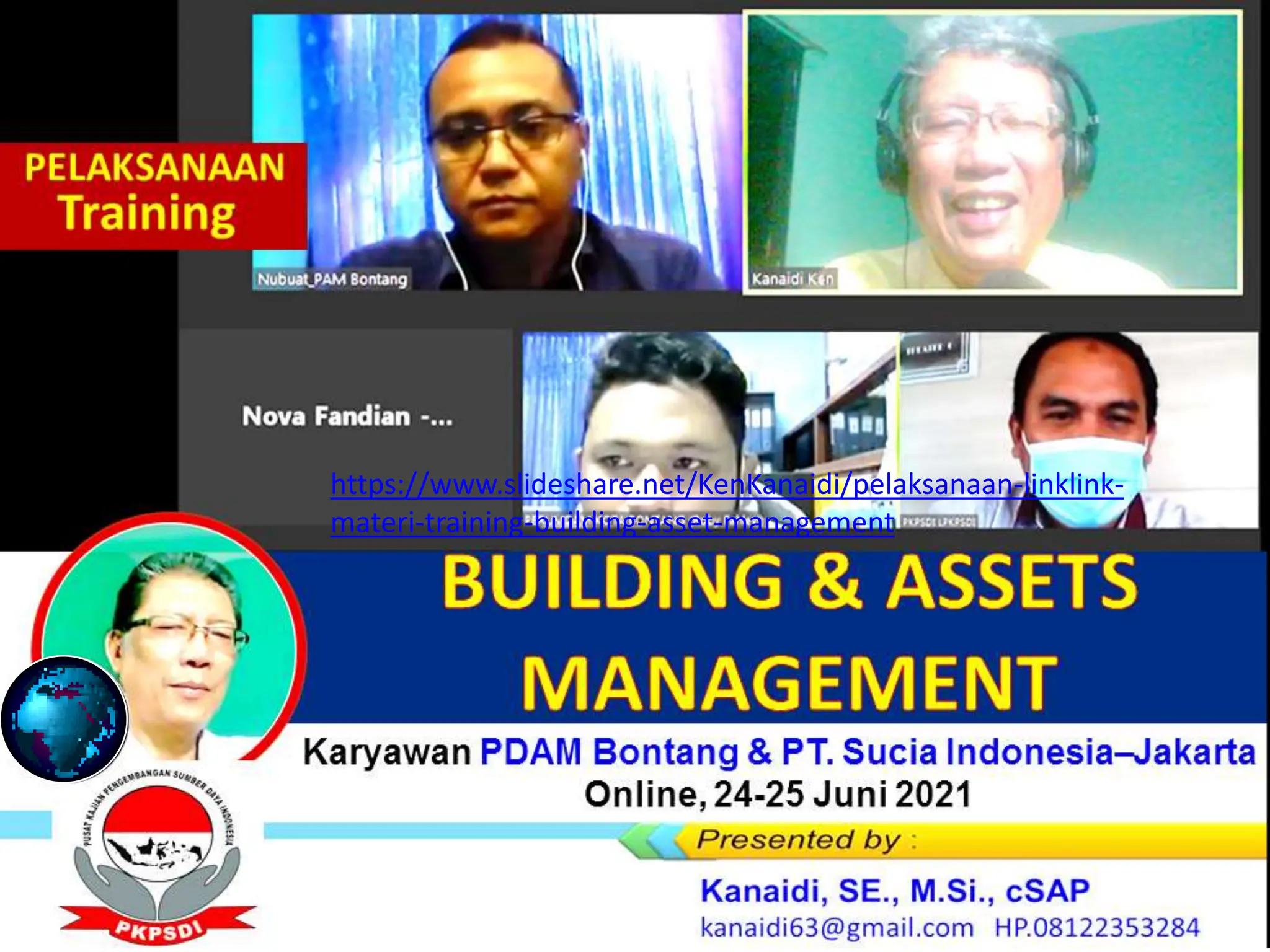 RENCANA + Link-link MATERI Training _"BUILDING & ASSET MANAGEMENT" (terkait ISO 55001). | PPTX