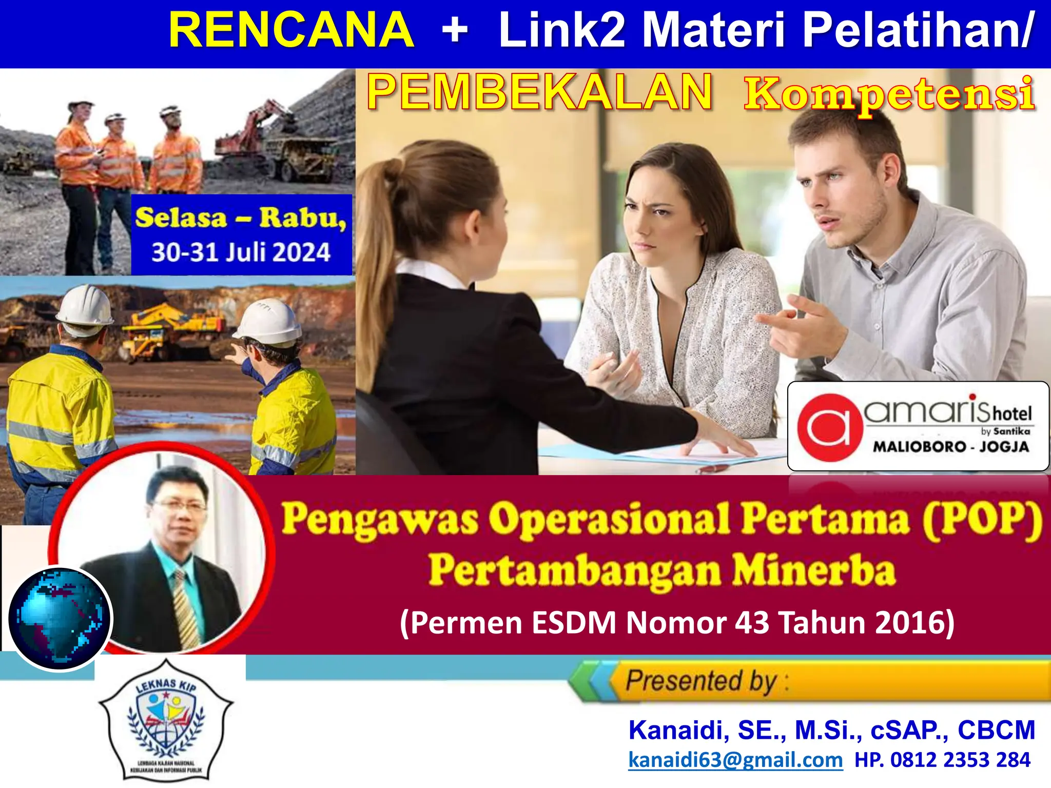 RENCANA + Link2 MATERI Pelatihan_ "PEMBEKALAN Pengawas Operasional Pertama (POP)" Bidang ...