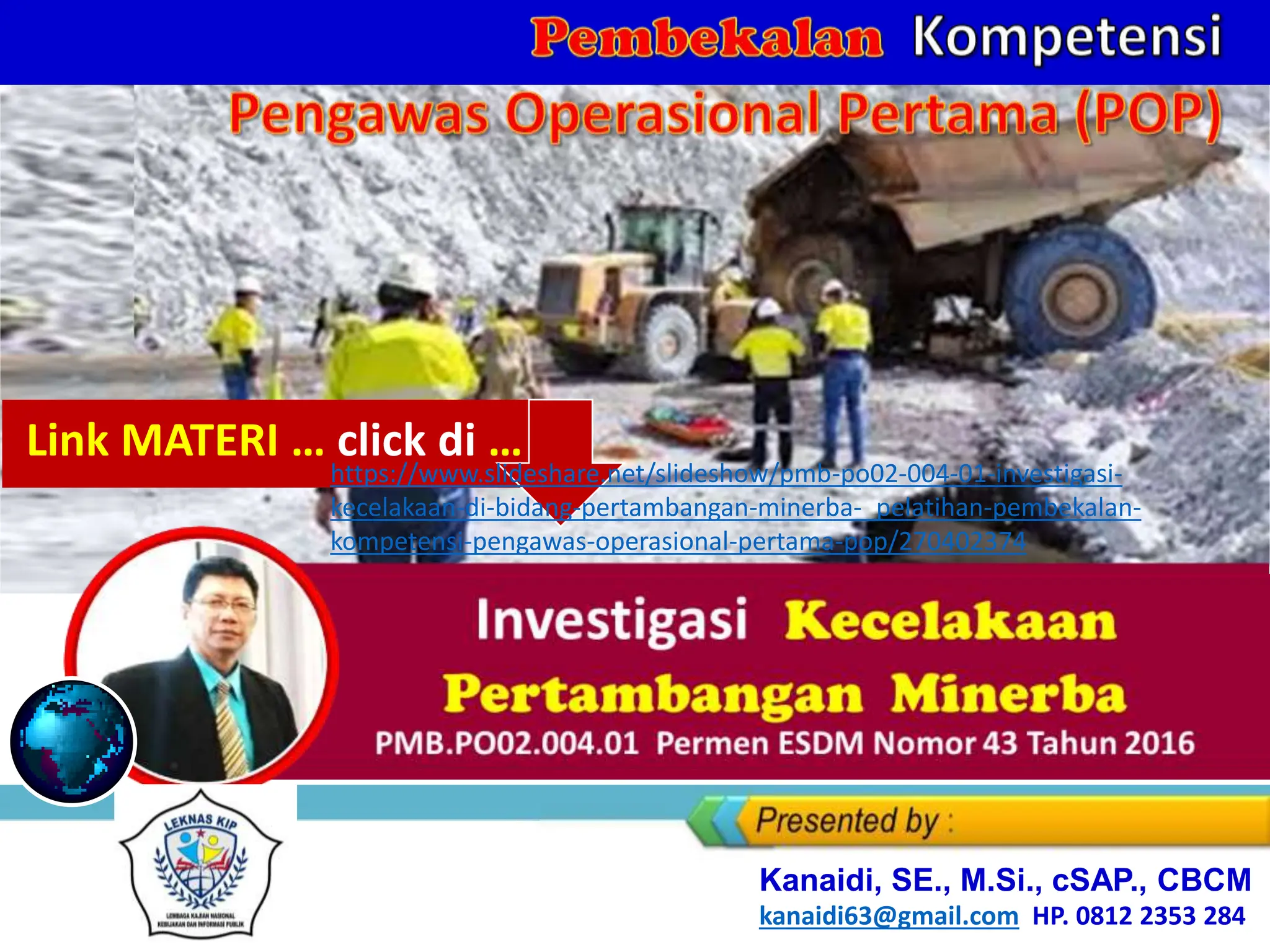 RENCANA + Link2 MATERI Pelatihan_ "PEMBEKALAN Pengawas Operasional Pertama (POP)" Bidang ...