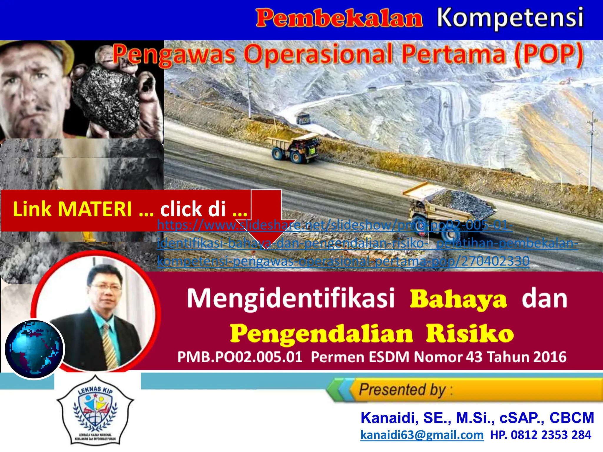 RENCANA + Link2 MATERI Pelatihan_ "PEMBEKALAN Pengawas Operasional Pertama (POP)" Bidang ...