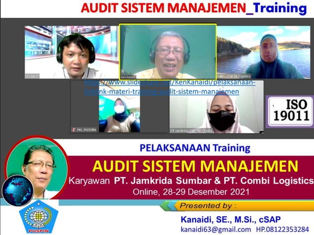 RENCANA + Link2 MATERI Pelatihan _"PEMBEKALAN Awereness SNI_ISO 37001 (SMAP = Sistem Manajemen ...