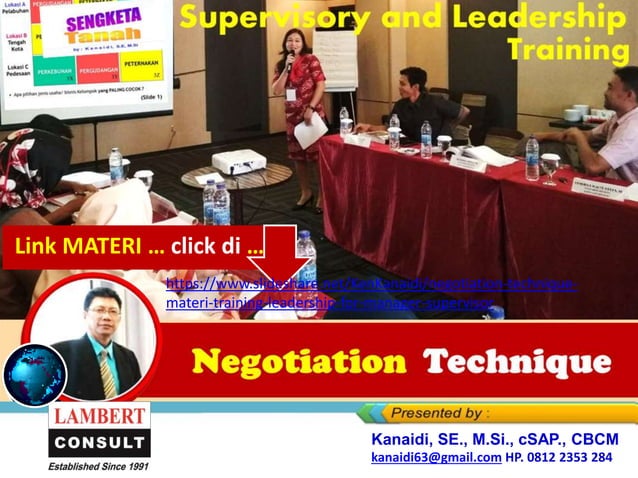 RENCANA + Link2 Materi TRAINING "Effective LEADERSHIP & SUPERVISORY ...
