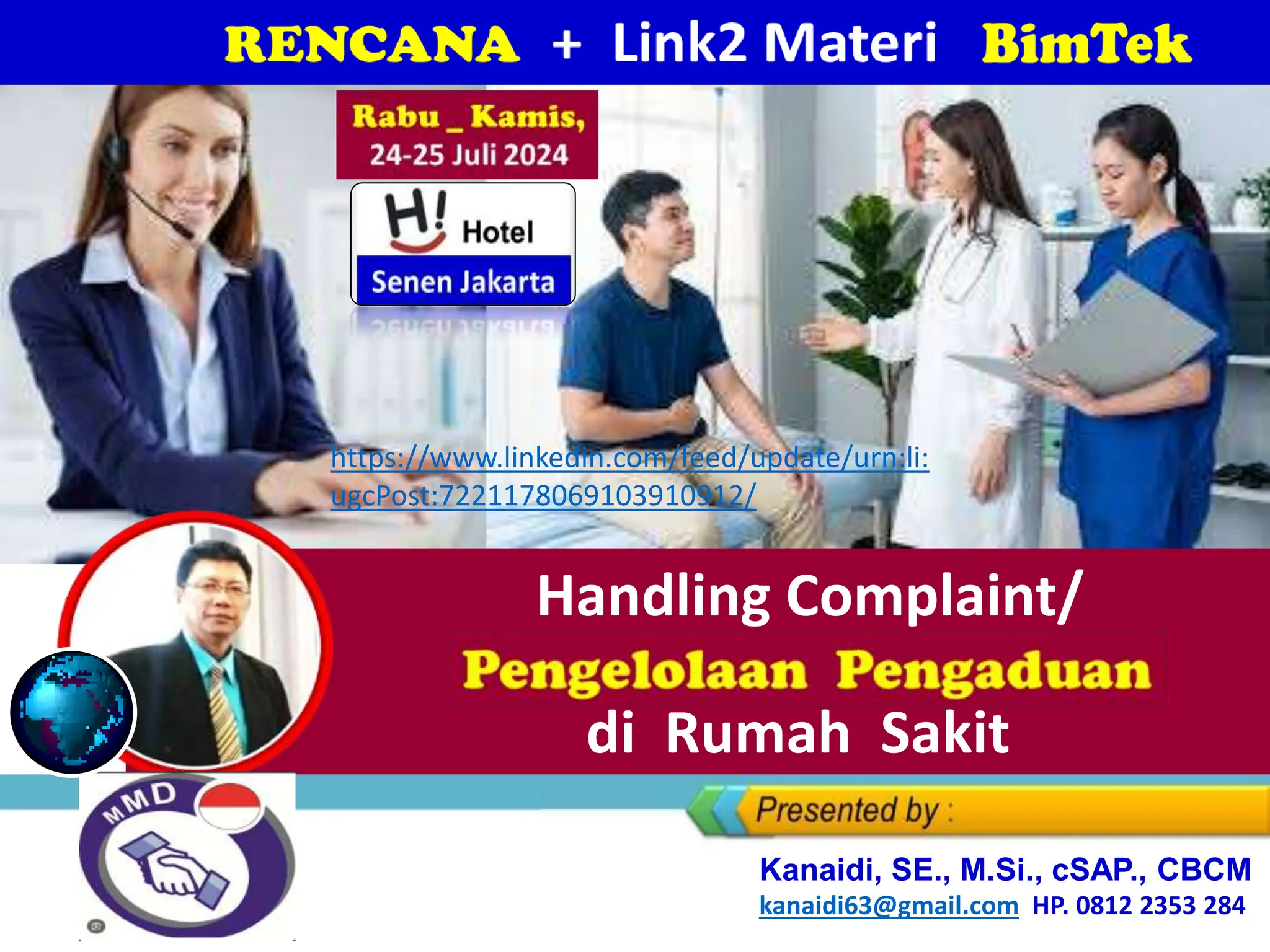 Rencana Link2 Materi Training Bimtek Handling Complaint