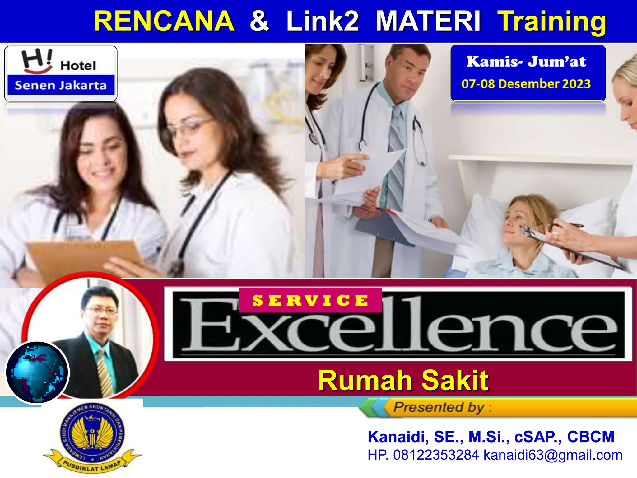 RENCANA & Link2 MATERI Training _"SERVICE EXCELLENCE" _di Rumah Sakit ...