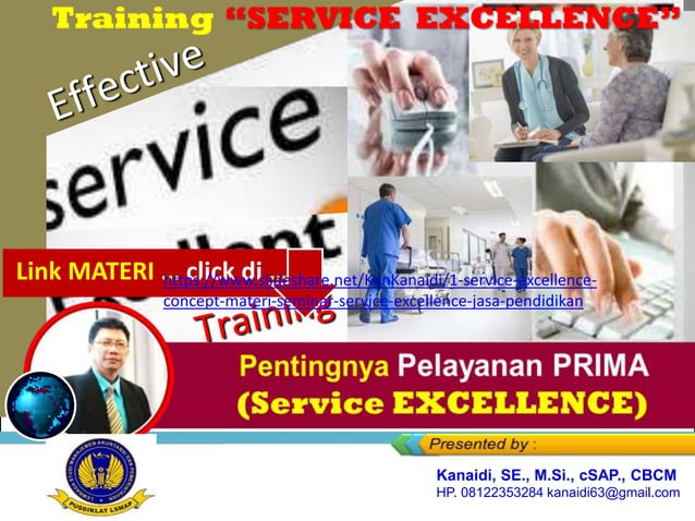 RENCANA & Link2 MATERI Training _"SERVICE EXCELLENCE" _di Rumah Sakit ...