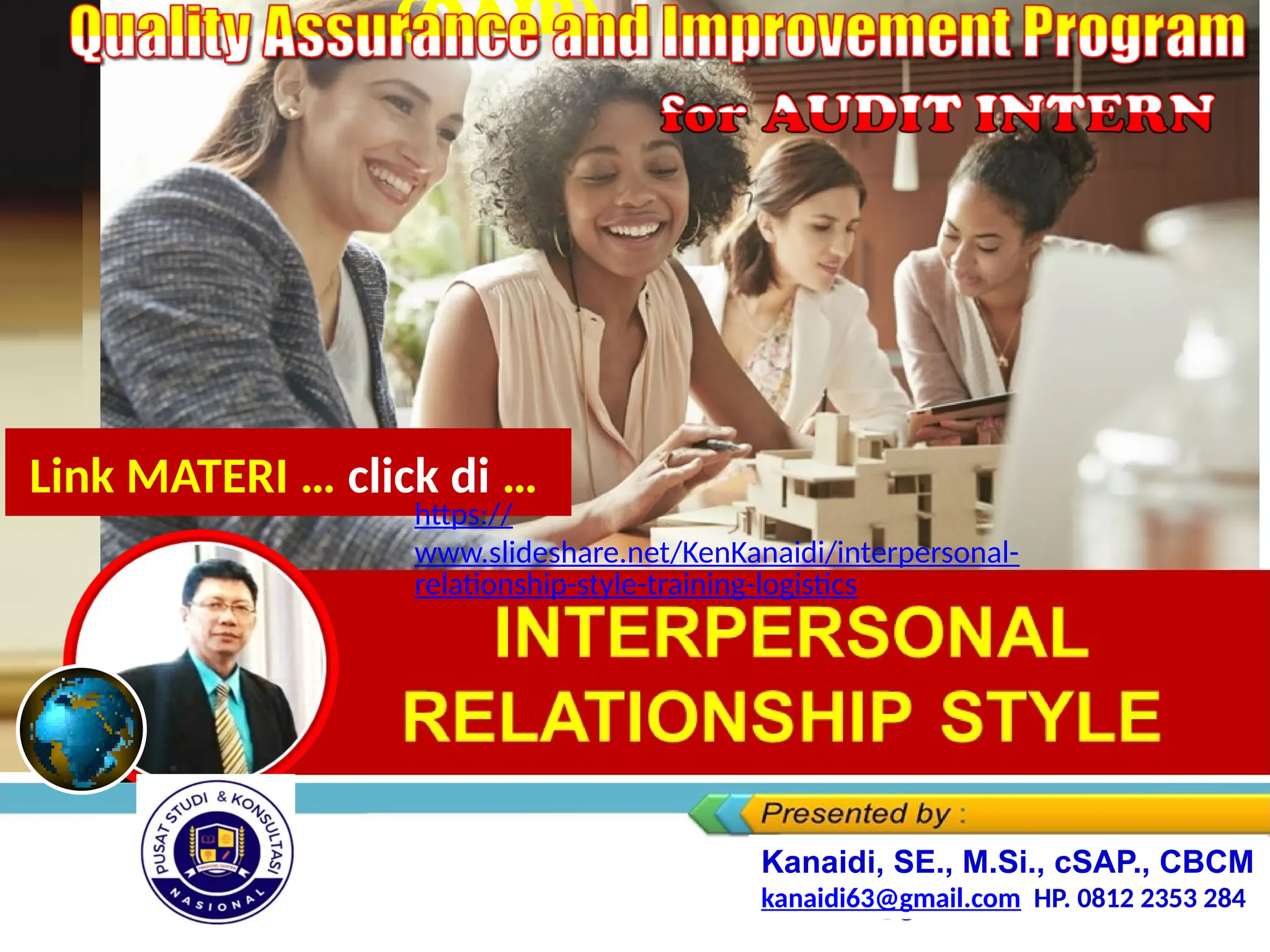 Rencana PELAKSANAAN + Link-Link MATERI Training_ "QUALITY ASSURANCE and ...