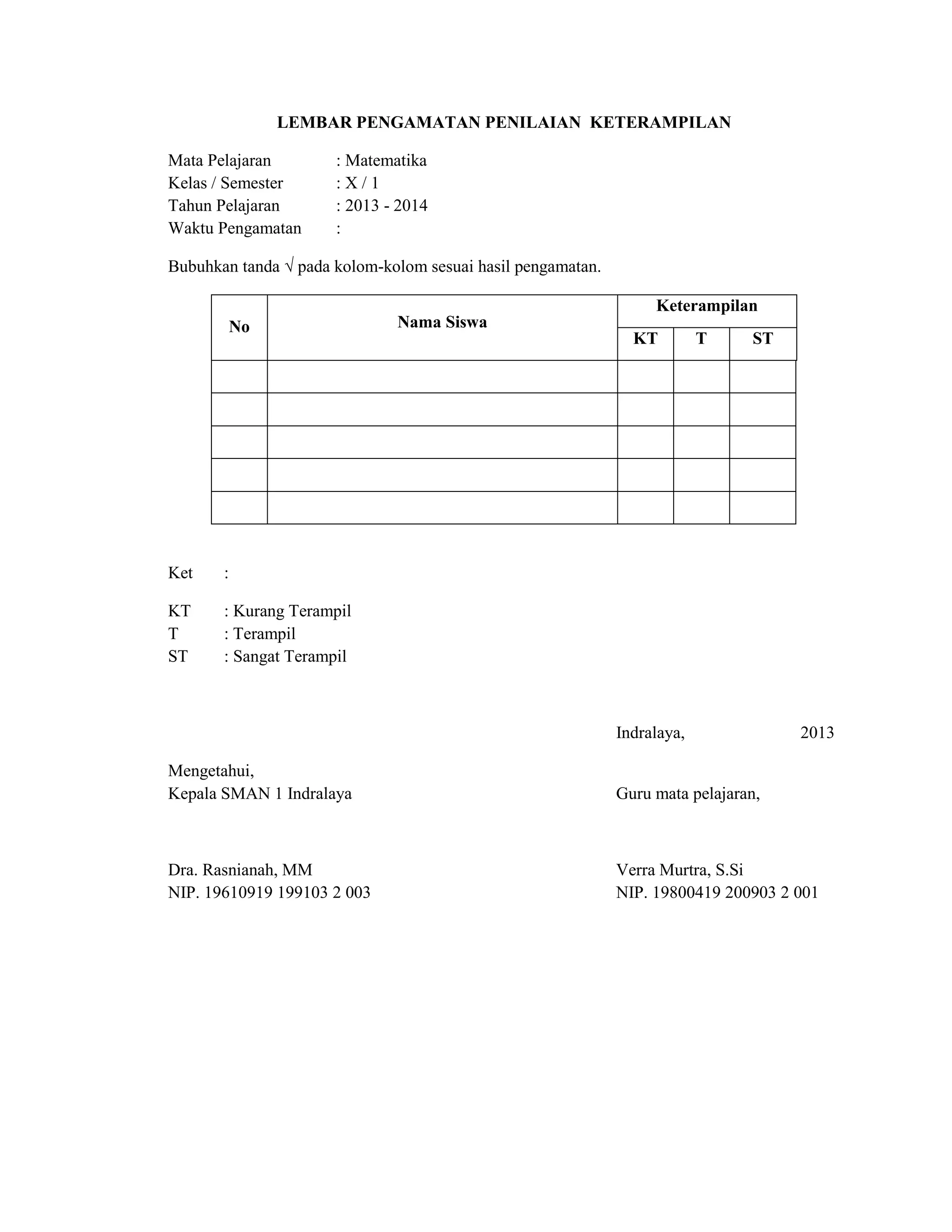 FORMAT Rencana pelaksanaan pembelajaran | DOCX