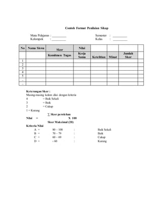 Rencana pelaksanaan pembelajaran | DOCX