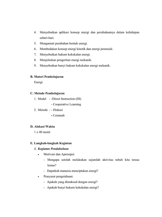 Rencana pelaksanaan pembelajaran rizal | DOCX