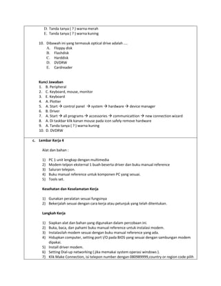 Contoh Rencana pelaksanaan pembelajaran | DOCX
