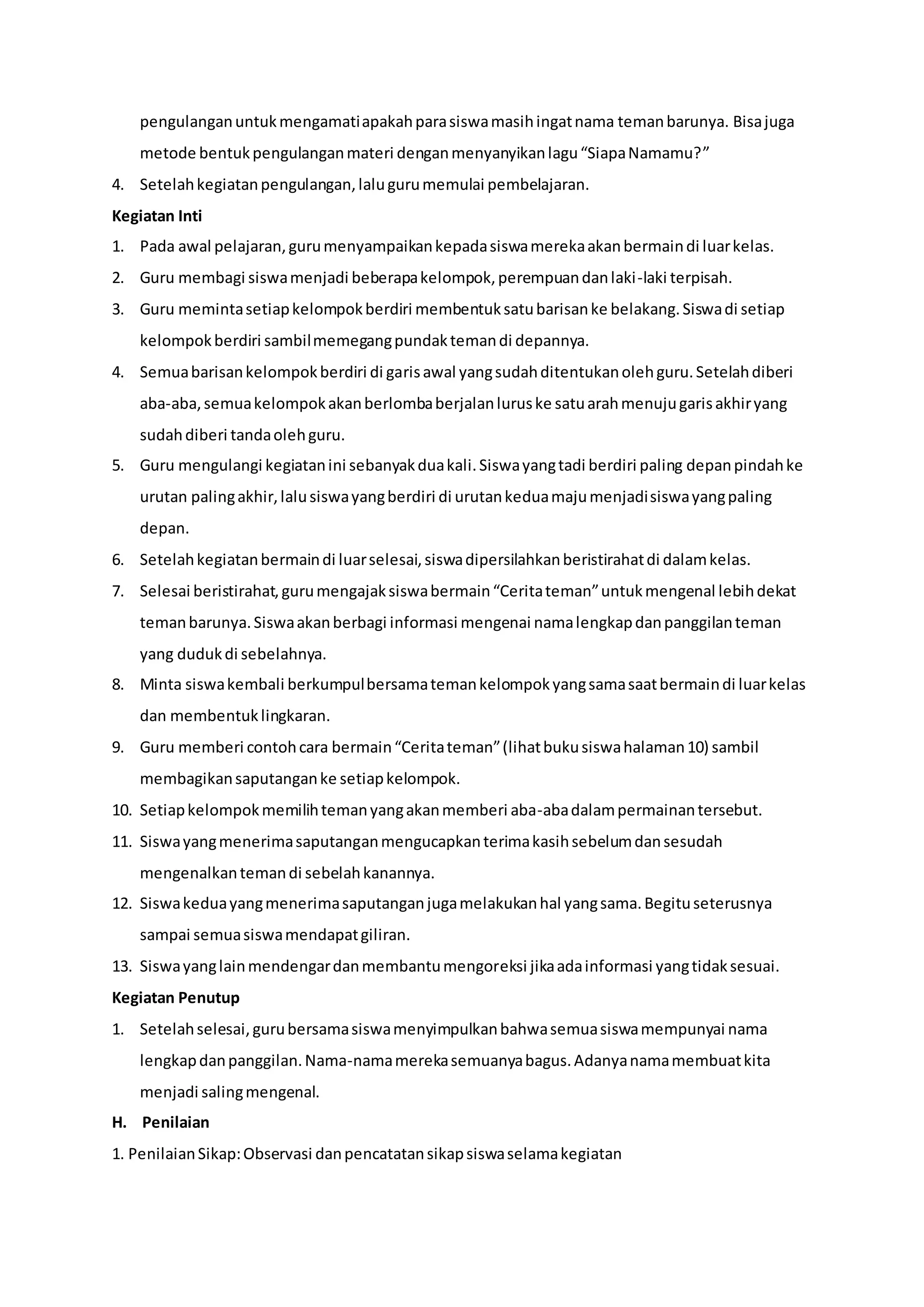 Rencana pelaksanaan pembelajaran pb 2 | PDF