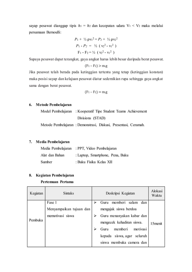 Rencana pelaksanaan pembelajaran(rpp) stad | PDF