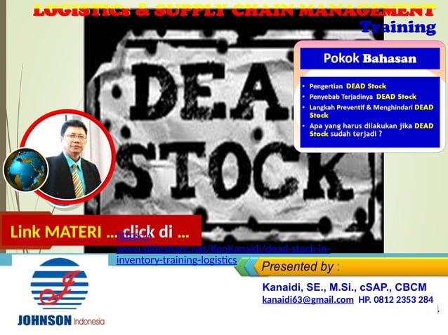 RENCANA PEMAPARAN + Link MATERI (Online Training)_ "LOGISTICS , SCM, Inventory and Warehouse ...