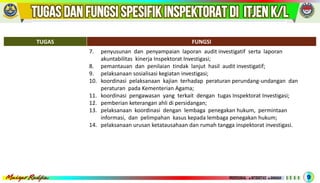 Rencana pembentukan inspektorat investigasi kementerian perhubungan | PDF