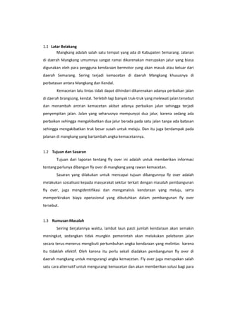 Rencana pembuatan fly over | DOCX