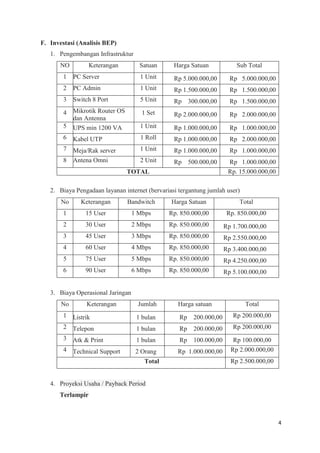 Rencana pembuatan rt rw net | PDF