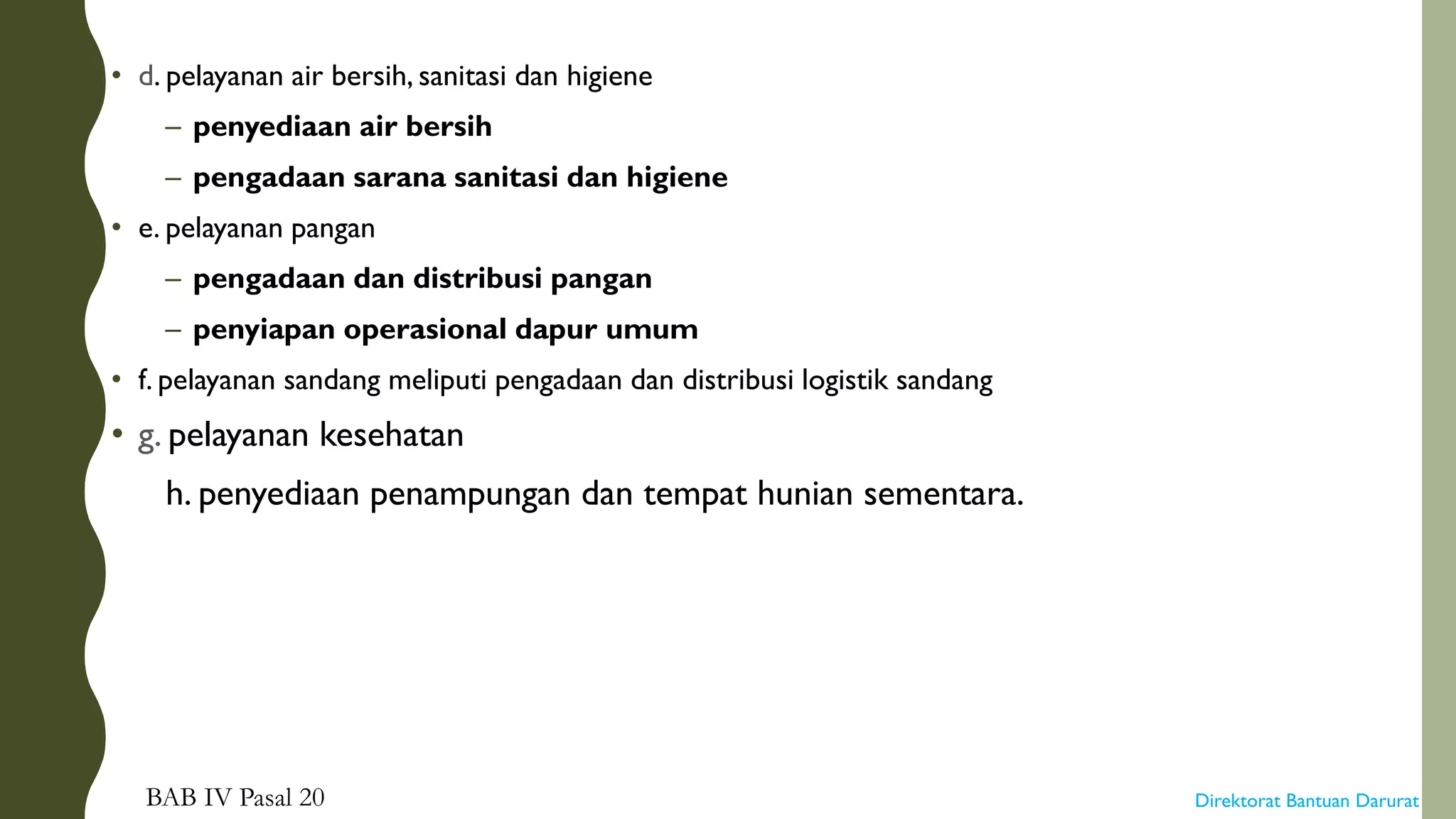 RENCANA PENANGGULANGAN KEDARURATAN BENCANA RPKB (NATIONAL DISASTER ...