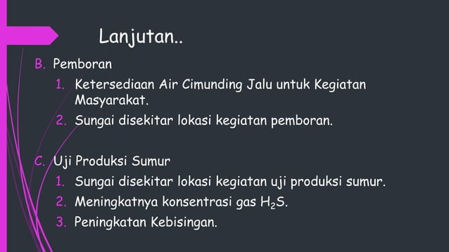 Rencana Pengelolaan dan Pemantauan Lingkungan Proyek PLTP Unit.pptx