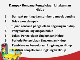 Rencana pengelolaan lingkungan | PPTX