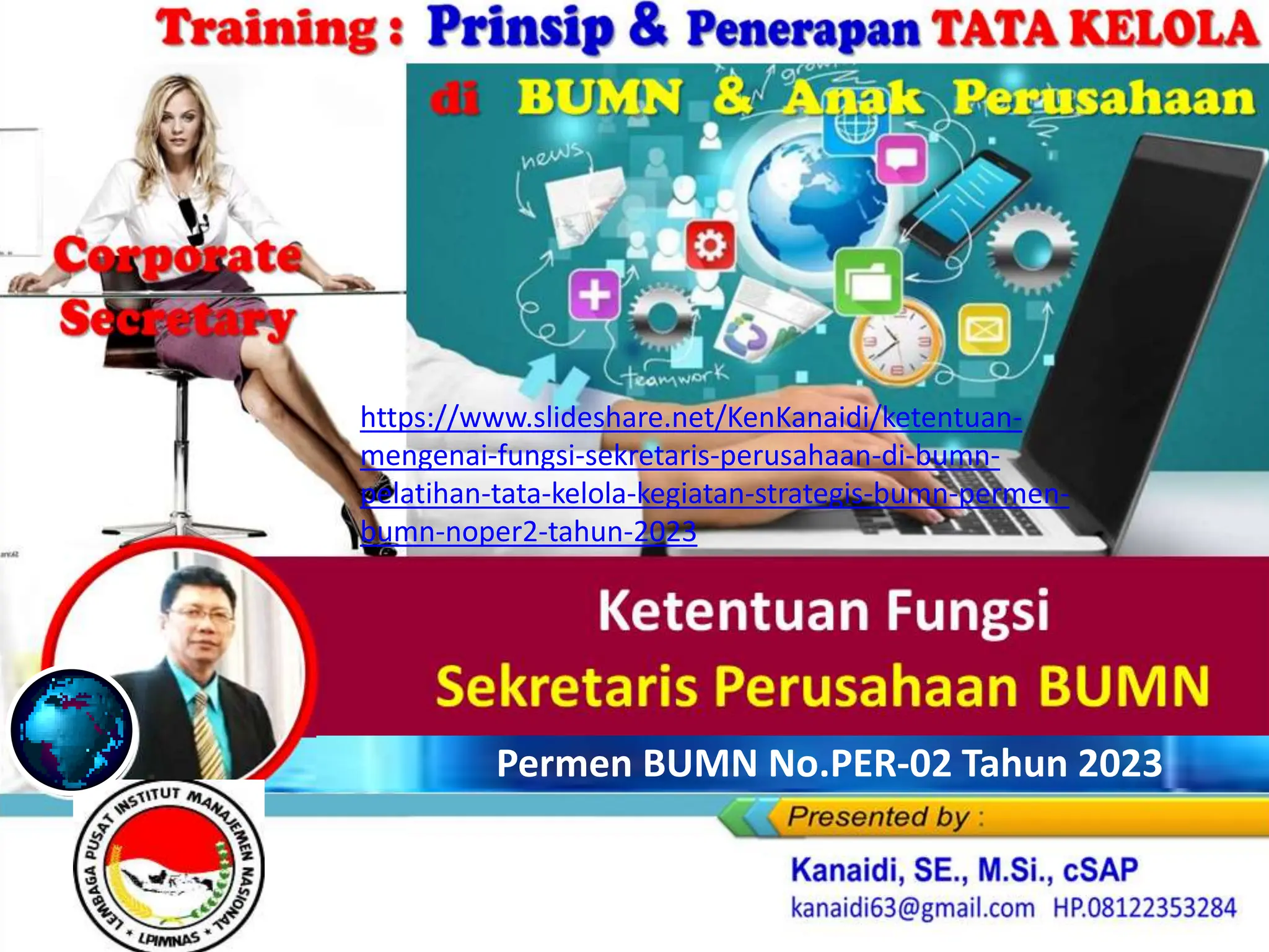 RENCANA & Link2 MATERITraining _"Prinsip & Penerapan TATA KELOLA Perusahaan BUMN" (Ketentuan ...