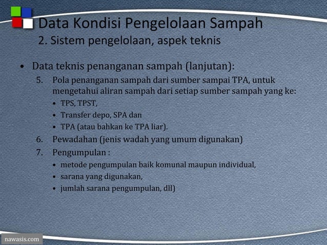 Proses Penyusunan Perencanaan Sistem Pengelolaan Persampahan (bagian 1/ ...