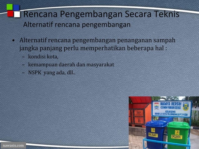 Proses Penyusunan Perencanaan Sistem Pengelolaan Persampahan (bagian 3/ ...