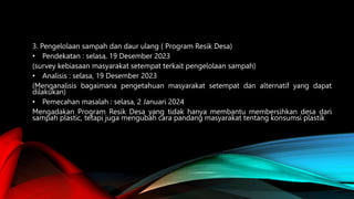 Rencana proker.penyukuhan saat UMKM desapptx | PPT