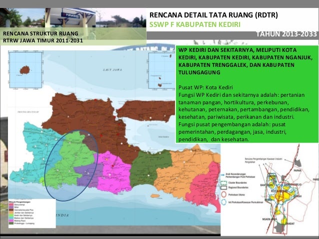 Rencana RDTR sswp f kabupaten kediri 2013