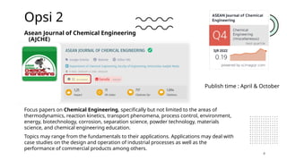 Rencana Target Publikasi Jurnal pada berbagai publisher | PPT