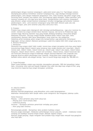 Rencana usaha budidaya sengon | DOCX