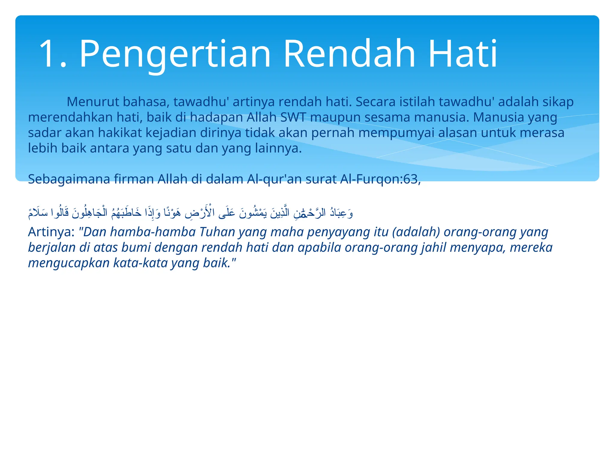 RENDAH_HATI.ppt merupakan keutamaan spritual | PPT