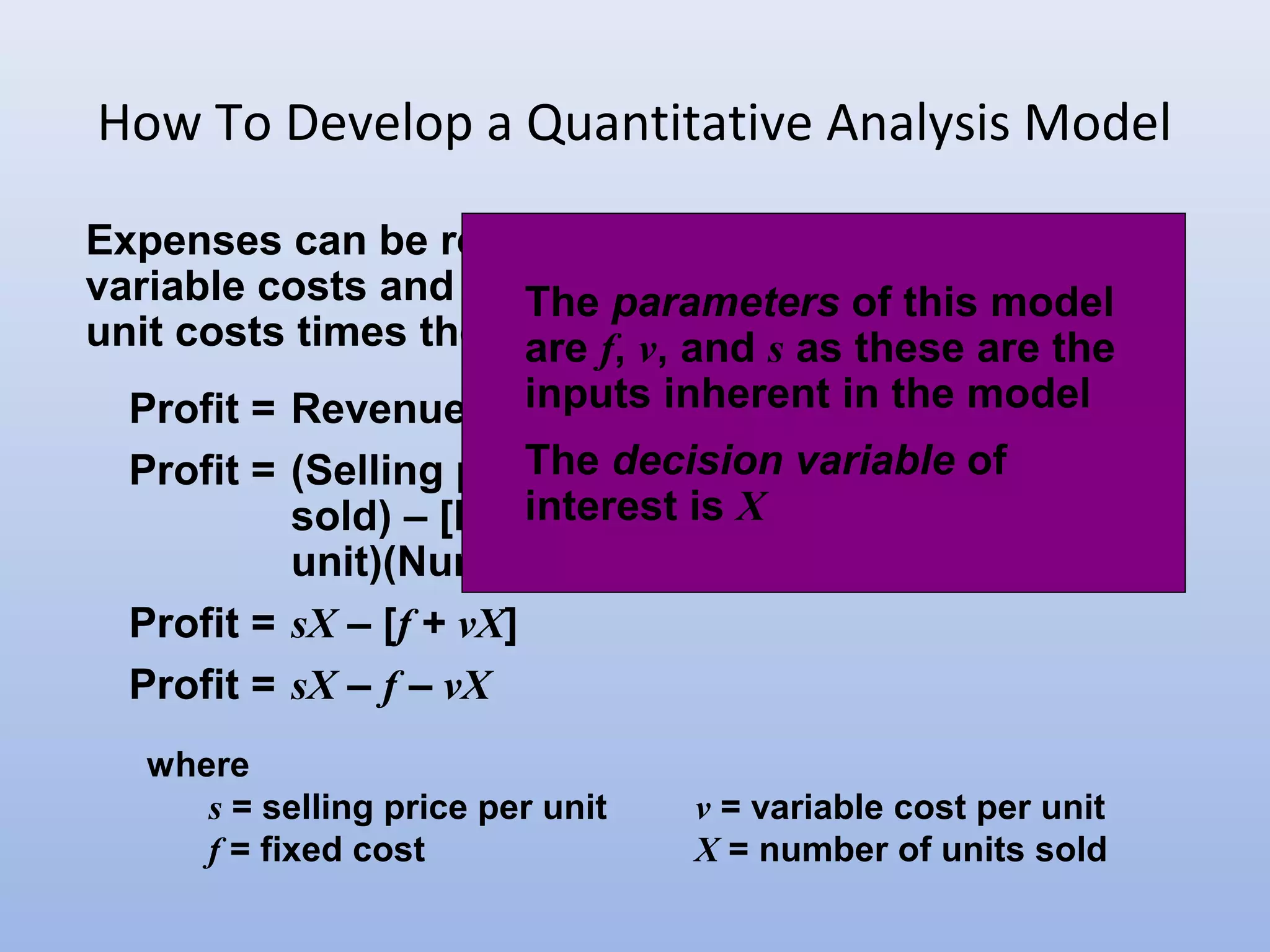 Chapter I-Intro to Quantitative Analysis | PPT