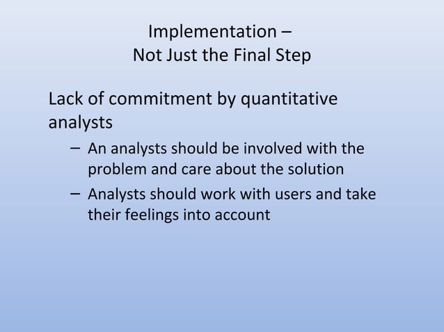 Chapter I-Intro to Quantitative Analysis | PPT