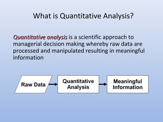 Chapter I-Intro to Quantitative Analysis | PPT