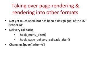 The Render API in Drupal 7 | PPT