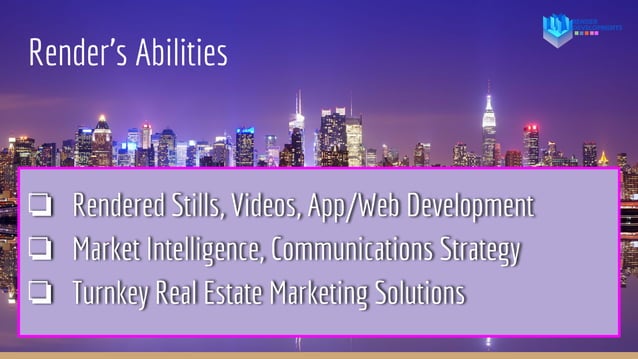 Render Developments - Property Development Marketing | PPT