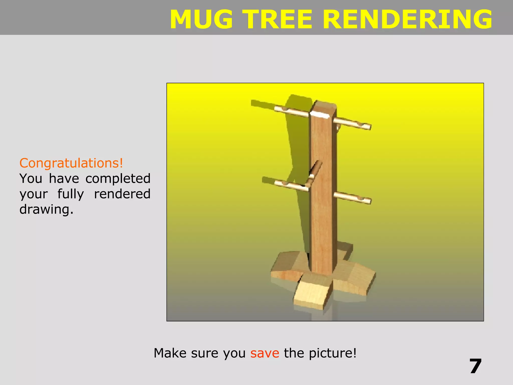 Rendering the MugTree with AutoDesk Inventor | PPT