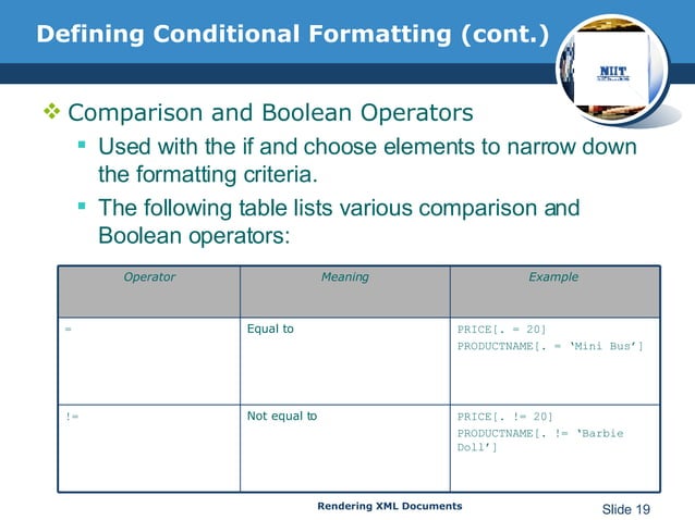 Rendering XML Document | PPT