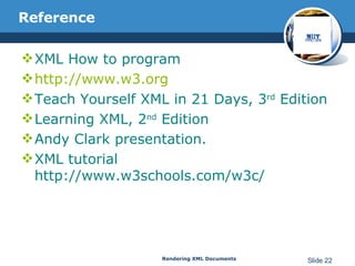 Rendering XML Document | PPT