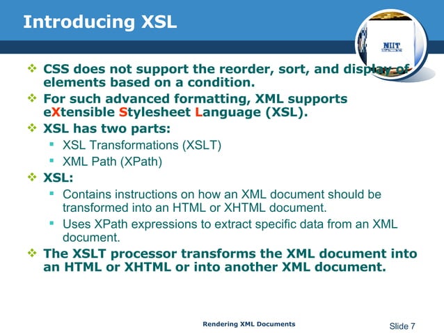 Rendering XML Document | PPT