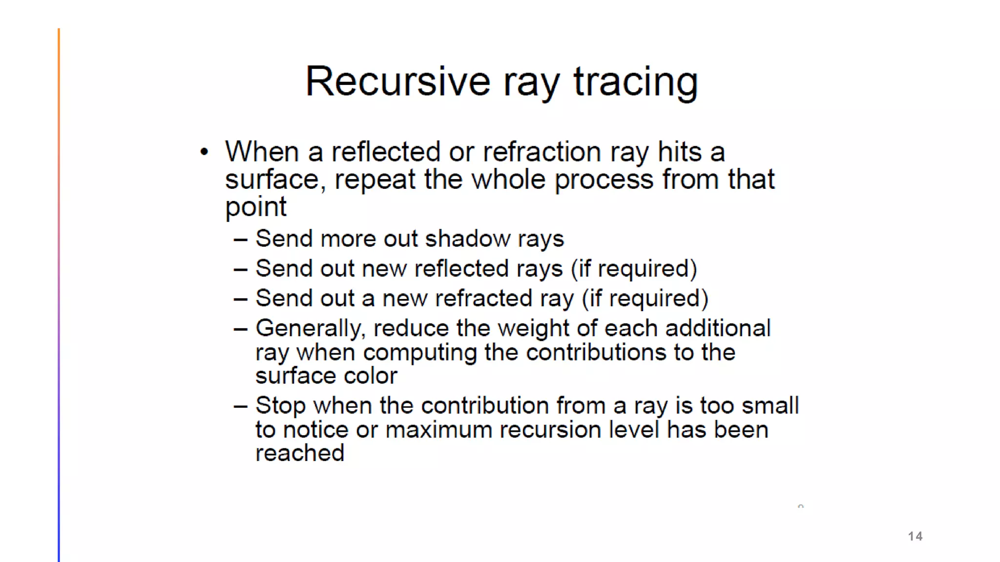 Rendering Algorithmspptx 3 D Graphics Computer Software And Applications