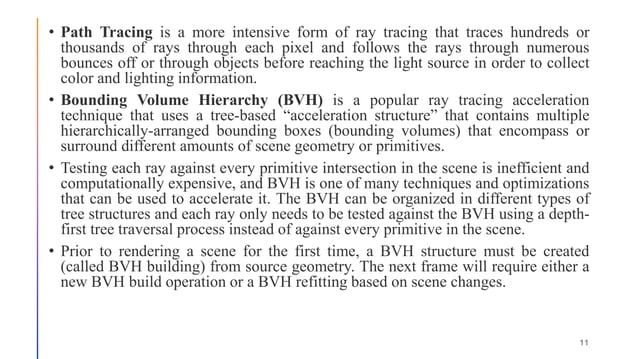 Rendering Algorithms.pptx | 3-D Graphics | Computer Software and Applications