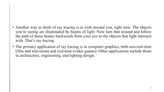 Rendering Algorithms.pptx | 3-D Graphics | Computer Software and Applications